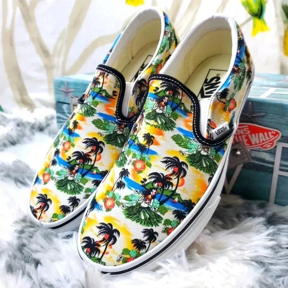 Vans | Shoes | Vans Aloha Classic Slipon Palm Trees Cl | Poshmark